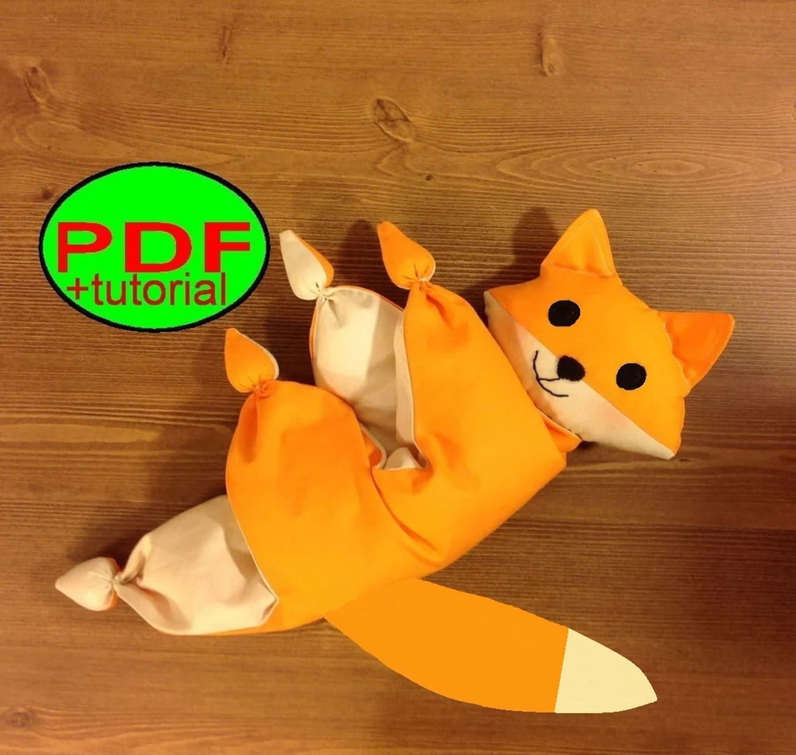 Fox Lovey PDF Sewing Pattern Plush Fox Sewing Pattern Baby - Etsy