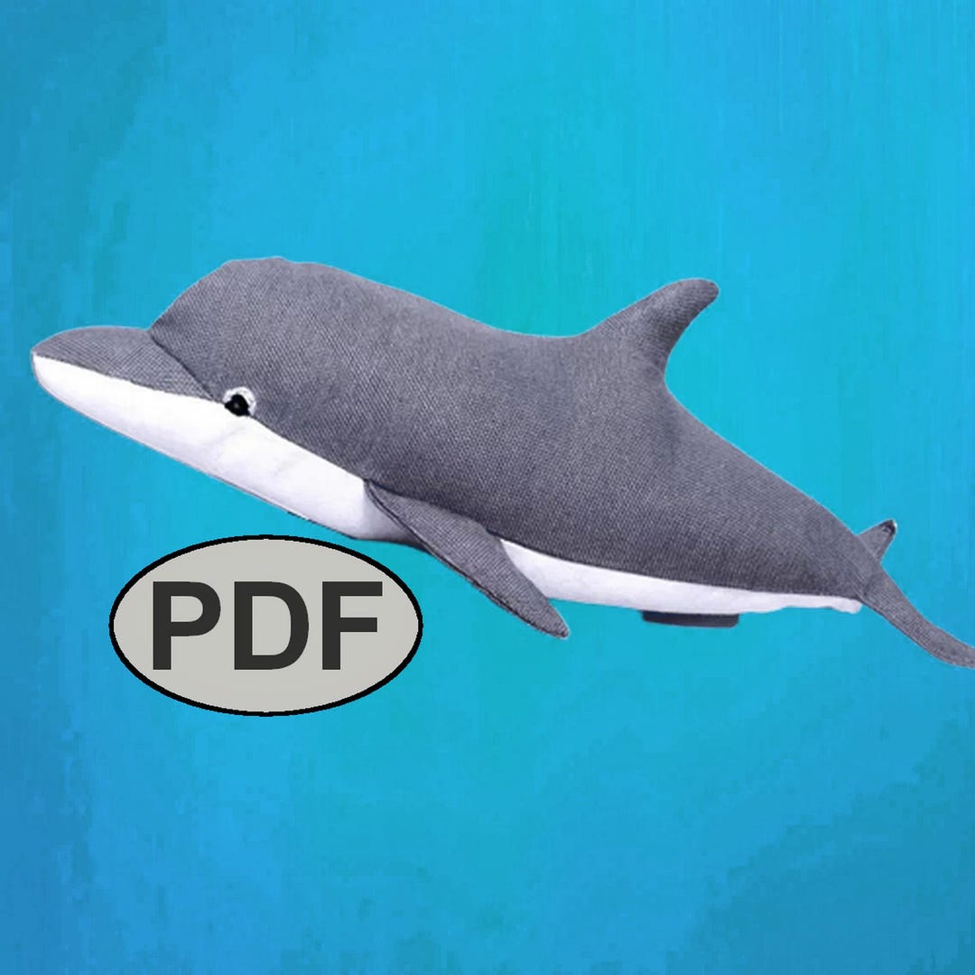 Dolphin Plush Sewing Pattern PDF – Tutorial - Etsy UK