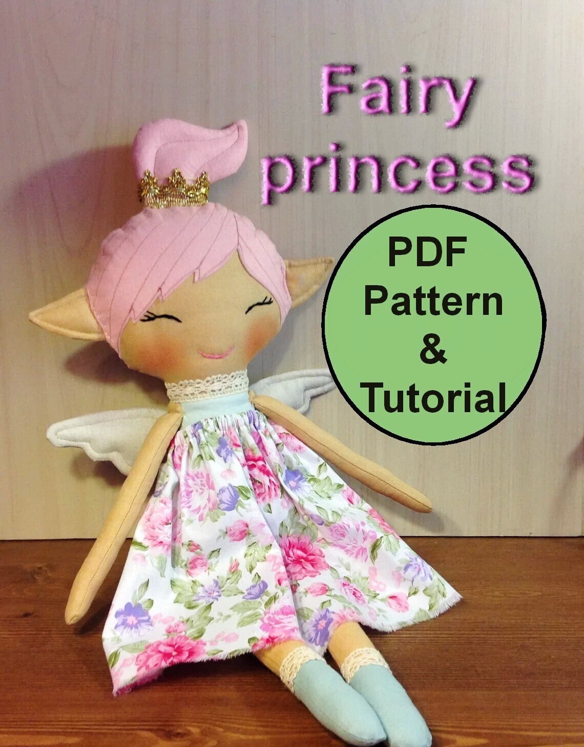 Fairy Doll Pattern PDF 18 Princess Rag Doll Sewing - Etsy