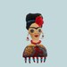 Frida Brooch Pin Handmade Frida Gift Art Doll Brooch Frida Ornament ...
