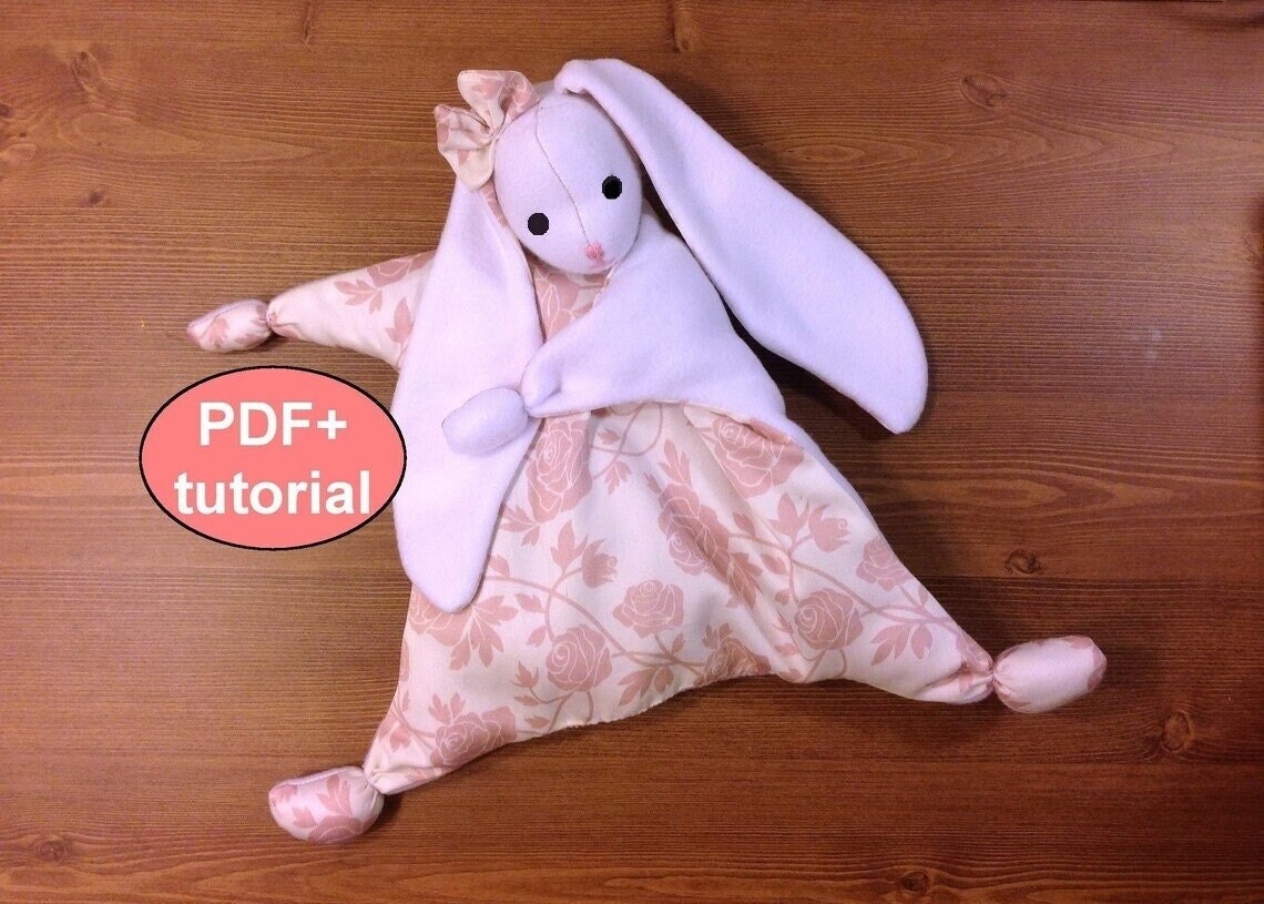 Bunny Lovey PDF Sewing Pattern Bunny Pattern Snuggle Bunny - Etsy UK