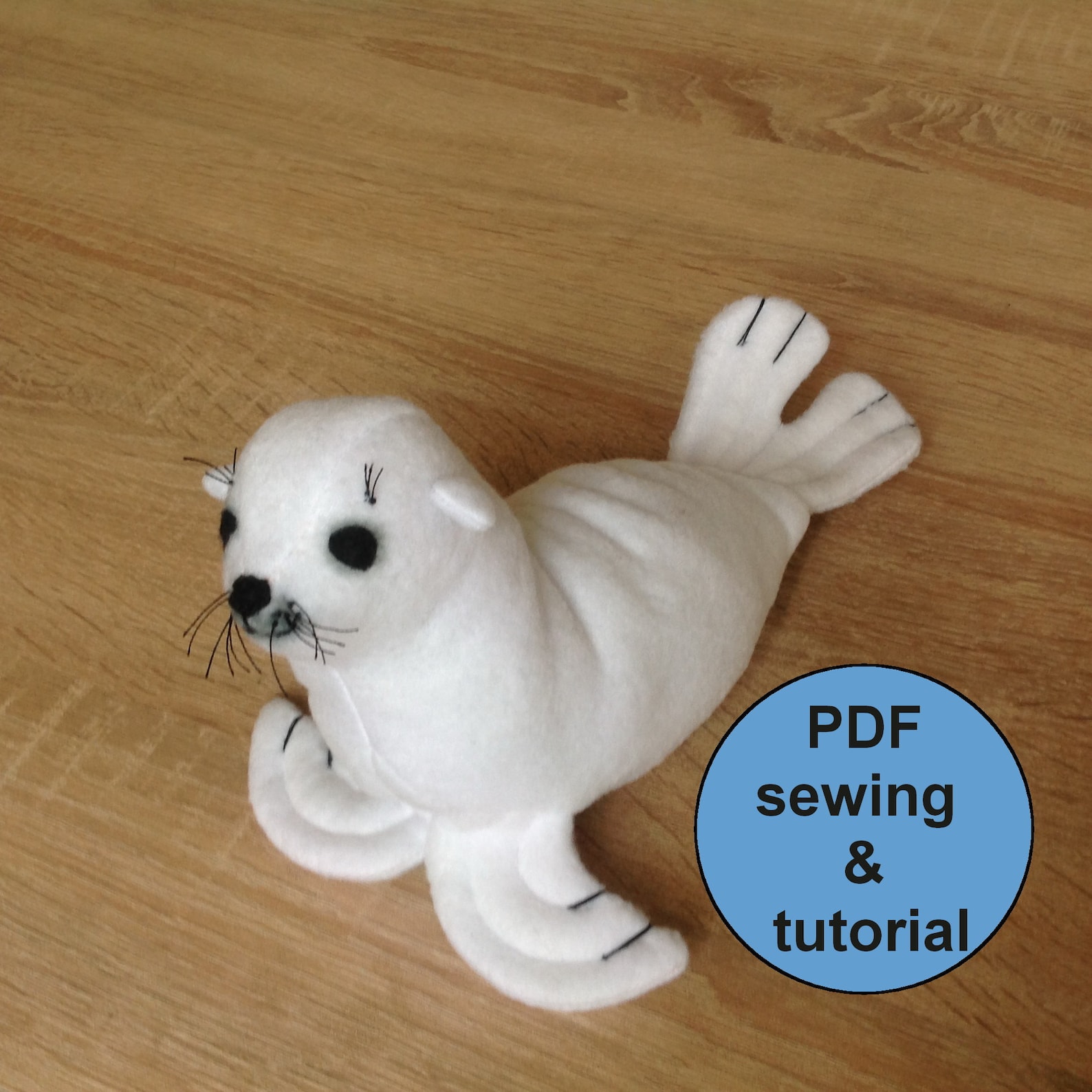 Seal Plush Pattern PDF Baby Seal Sewing Pattern & Tutorial - Etsy
