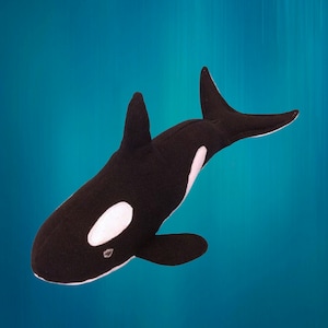 Orca Sewing Pattern PDF Orca Pattern & Tutorial Stuffed Whale Pattern ...