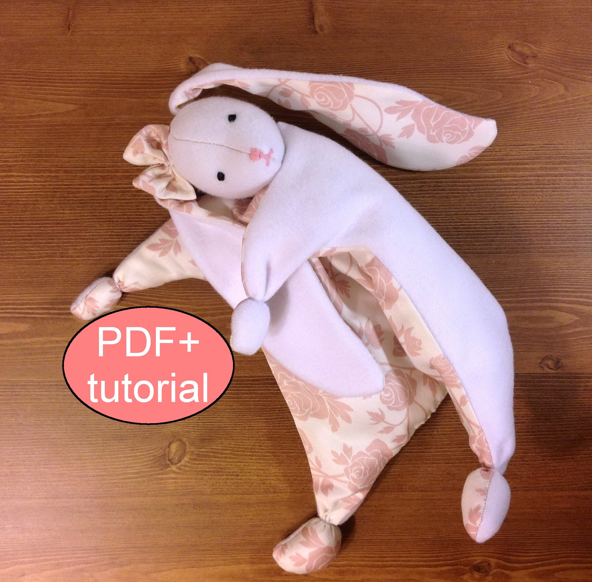 Bunny Lovey PDF Sewing Pattern Bunny Pattern Snuggle Bunny | Etsy UK