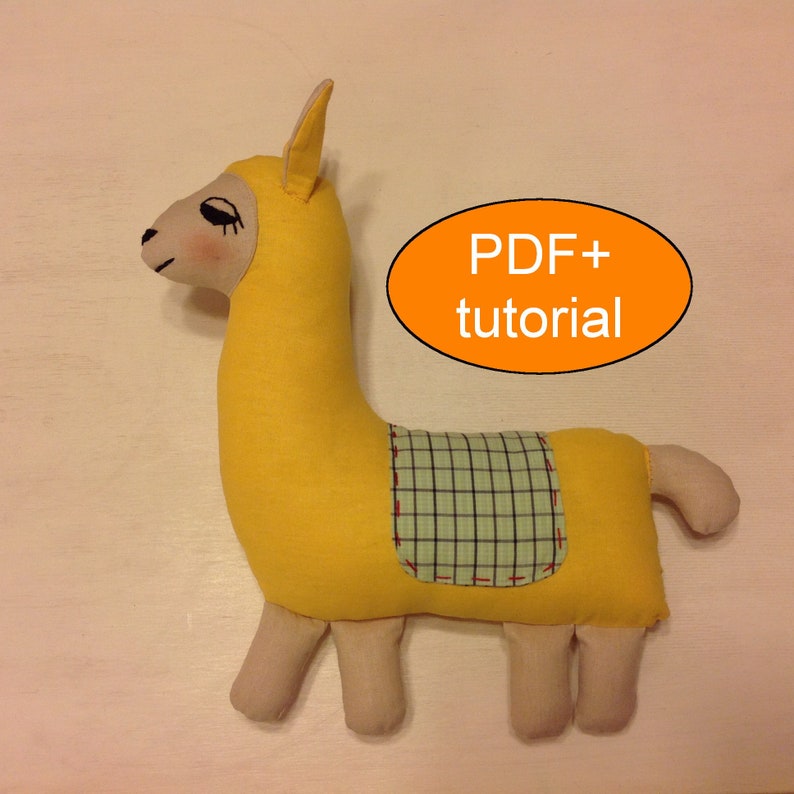 Stuffed Llama Pattern PDF Lama Plush Toy for Kids Llama Sewing | Etsy