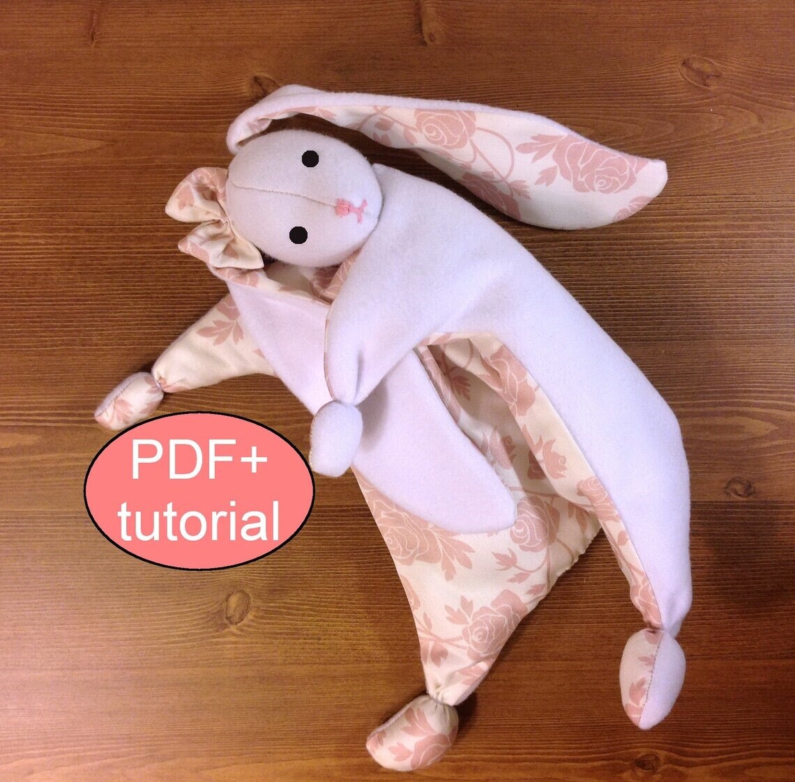Bunny Lovey PDF Sewing Pattern Bunny Pattern Snuggle Bunny - Etsy UK