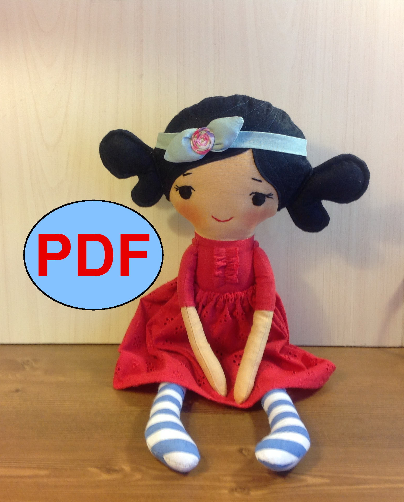 Rag Doll Sewing Pattern & Tutorial 18 Doll Pattern PDF | Etsy