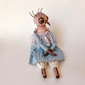 Anthropomorphic Doll Bird Boudoir Doll Poseable Art Doll Animal ...