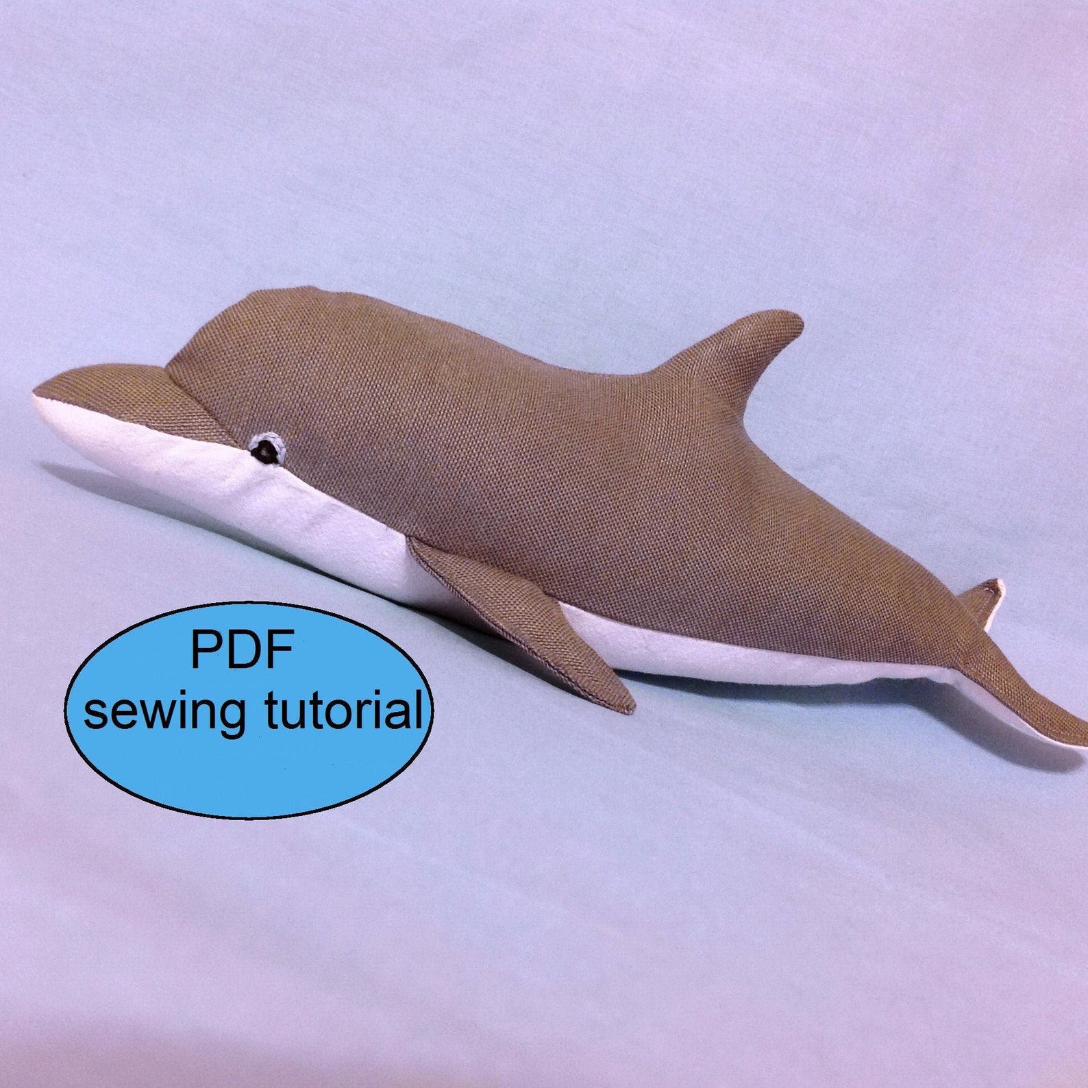 Dolphin Pattern PDF Plush Dolphin Sewing Pattern & Tutorial - Etsy