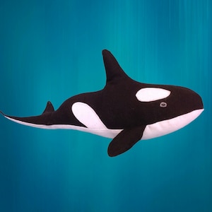Orca Sewing Pattern PDF Orca Pattern & Tutorial Stuffed Whale Pattern ...