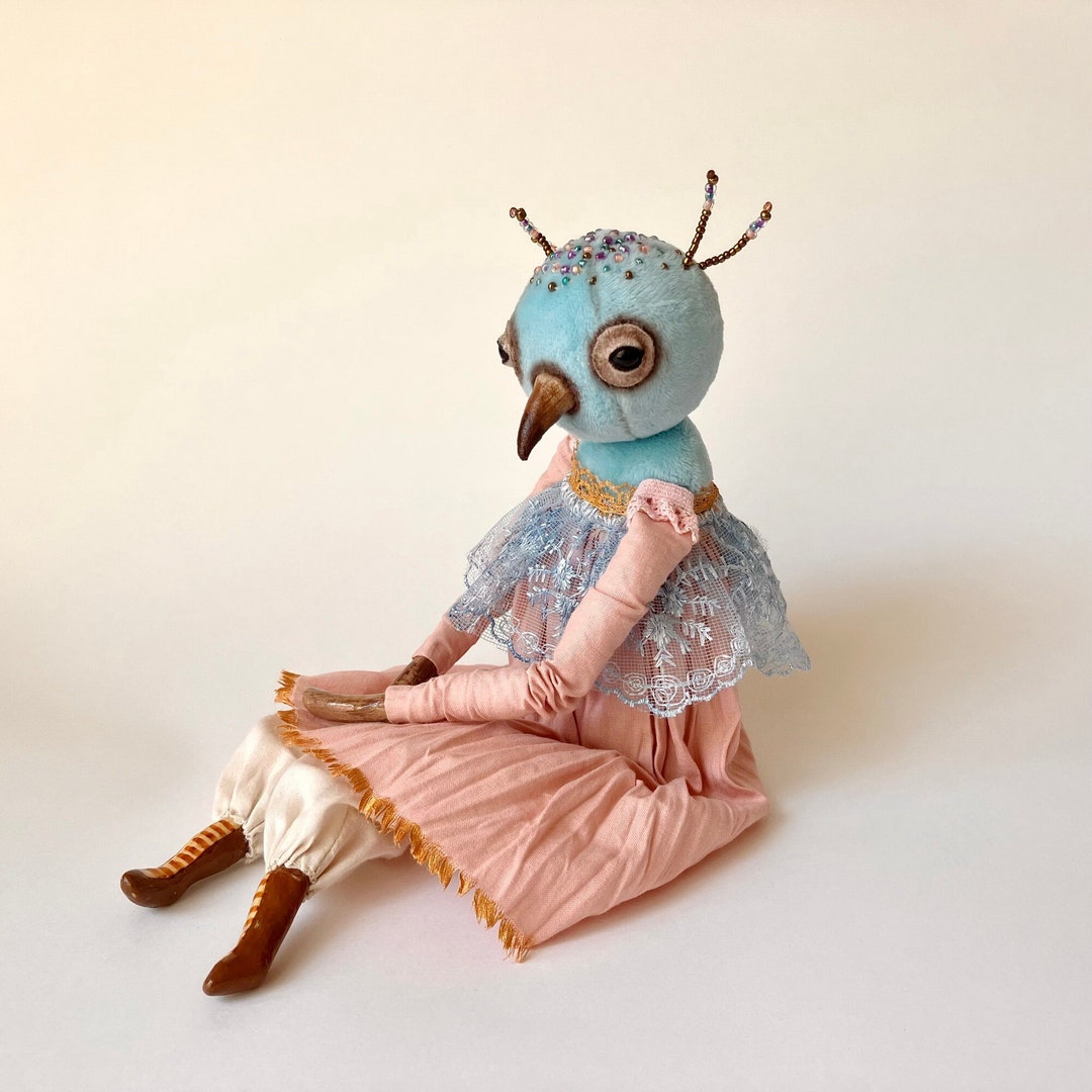 Anthropomorphic Doll Bird Boudoir Doll Poseable Art Doll - Etsy