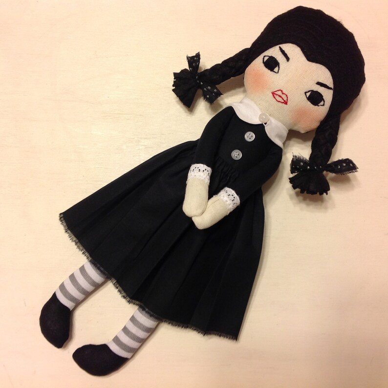 PDF Pattern and Tutorial of Wednesday Doll Cloth Doll Pattern - Etsy