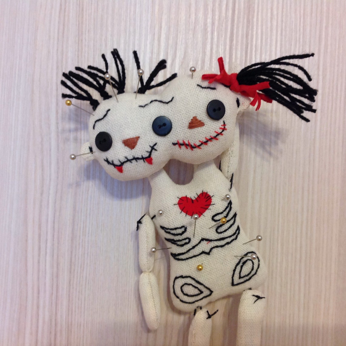 Creepy Cute Voodoo Doll Halloween Doll Two-headed Horror Plush - Etsy
