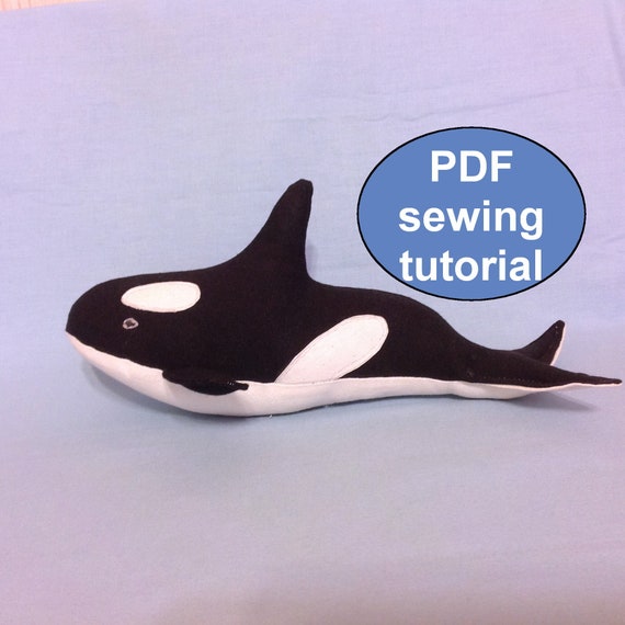 Orca Sewing Pattern PDF Orca Pattern & Tutorial Stuffed Whale | Etsy