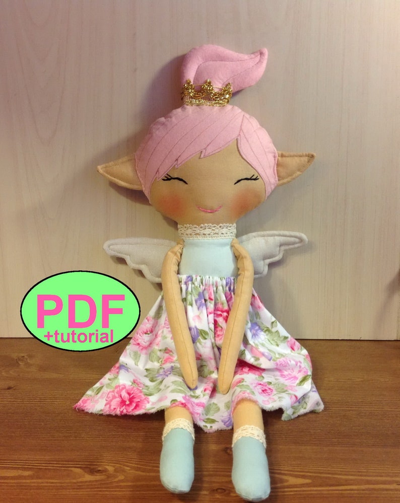 Fairy Doll Pattern PDF 18 Princess Rag Doll Sewing - Etsy