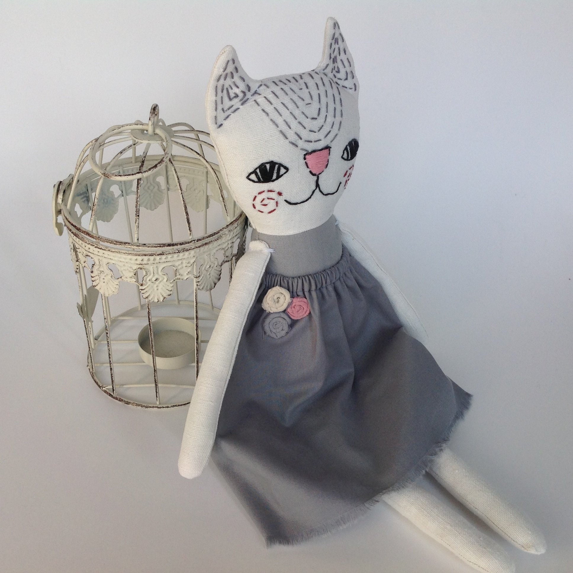 PDF Cat Sewing Pattern & Tutorial Stuffed Cat Pattern Cloth | Etsy Canada