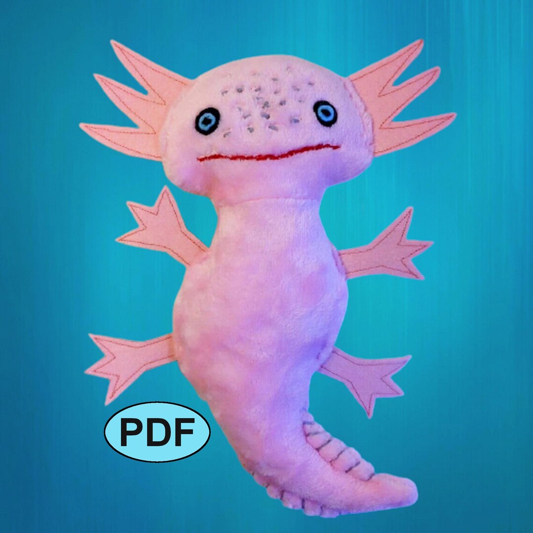 Axolotl Plush Sewing Pattern PDF – Tutorial - Etsy Canada