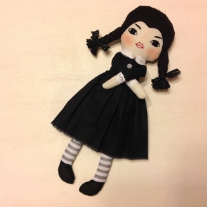 PDF Pattern and Tutorial of Wednesday Doll Cloth Doll Pattern - Etsy