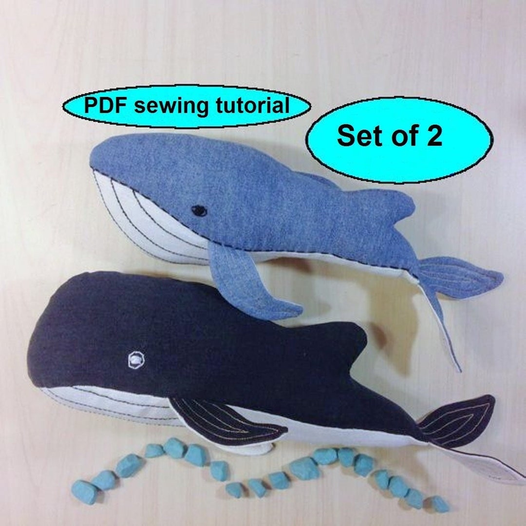 Stuffed Animals Pattern Whale Pattern Whale Sewing Pattern - Etsy