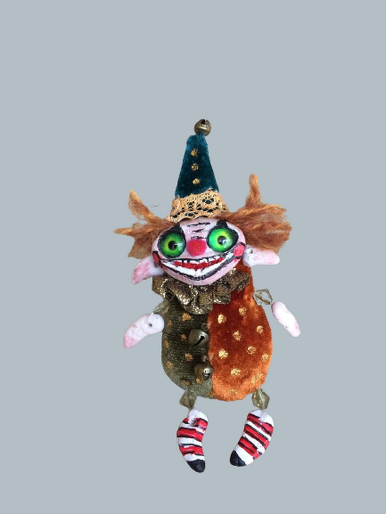 Creepy Clown Doll Brooch Pin Scary Clown - Etsy