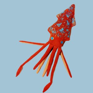 Squid Plush Pattern Squid Toy Sewing Pattern and Tutorial PDF Sea ...