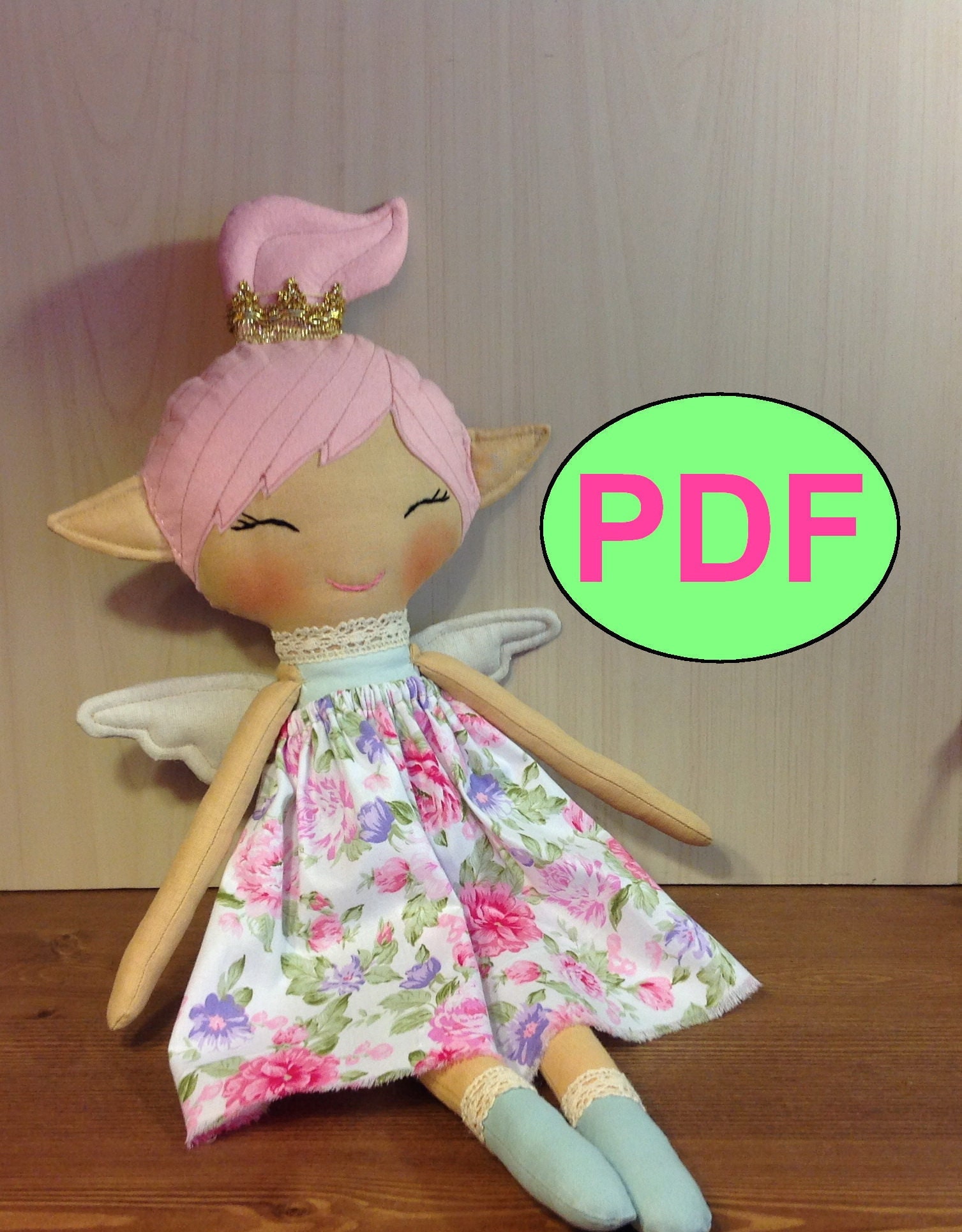 Fairy Doll Pattern PDF 18 Princess Rag Doll Sewing - Etsy