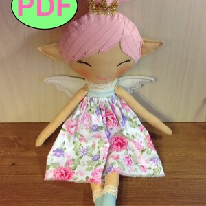 Fairy Doll Pattern PDF 18 Princess Rag Doll Sewing - Etsy