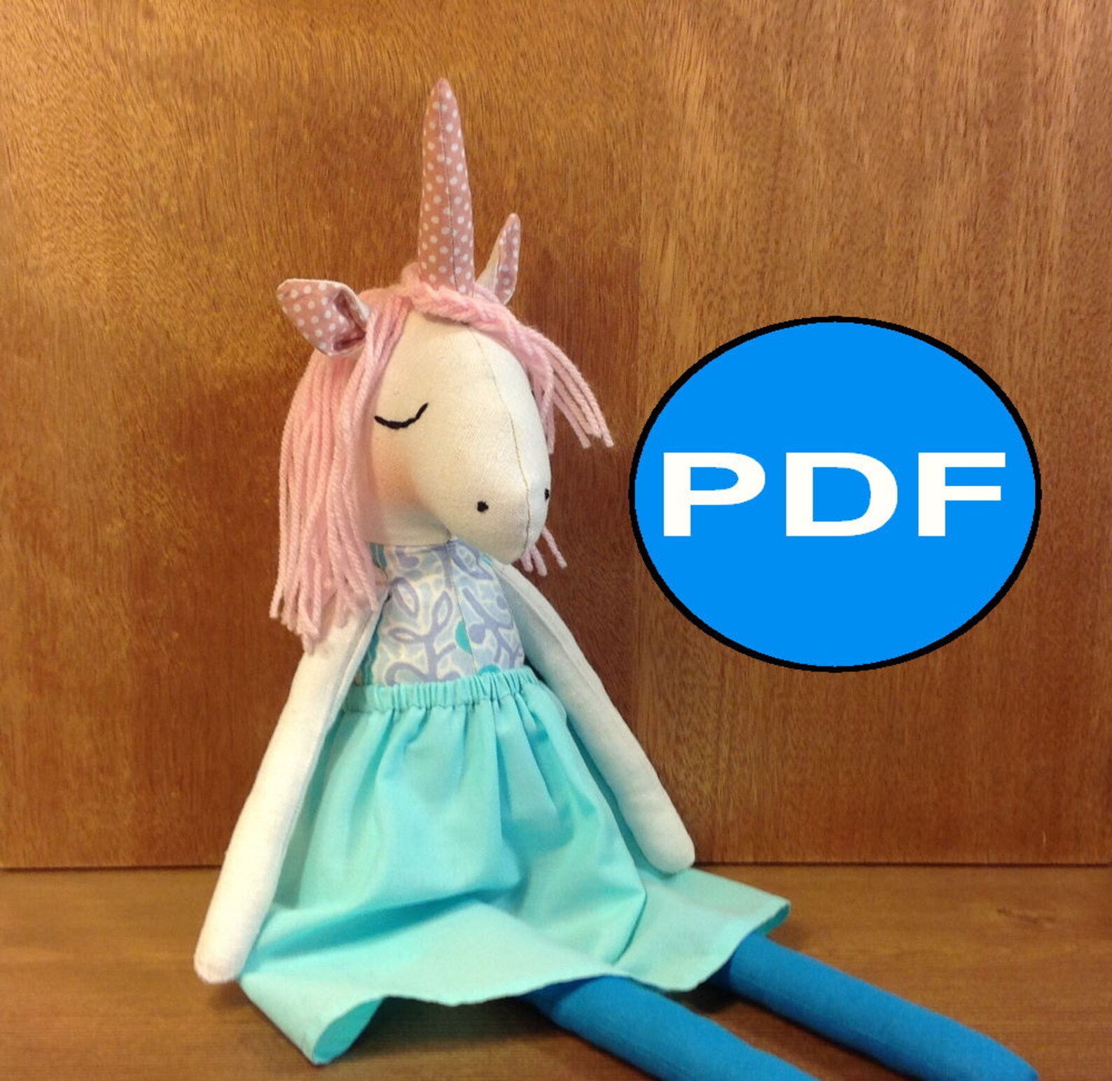 Unicorn sewing pattern & tutorial PDF Stuffed Unicorn pattern | Etsy