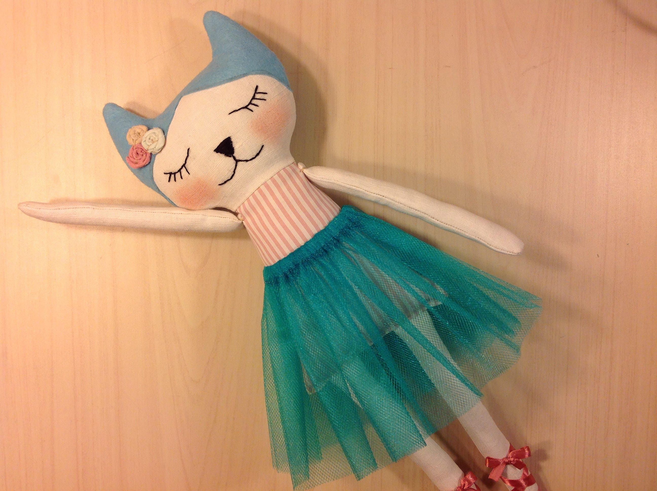 PDF Cat Sewing Pattern & Tutorial Stuffed Cat Pattern Cloth | Etsy