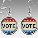Vote Pin, Political Jewelry Red,white and Blue, Retro Vote Brooch ...