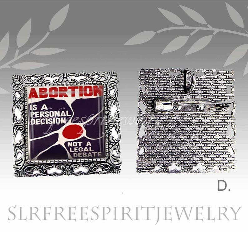 Pro Choice Pin Protect Roe V Wade Photo Jewelry Feminist | Etsy