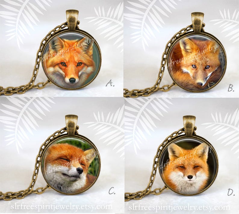 Fox Bracelet, Red Fox Jewelry, Wild Animals,fox Pendant, Nature Jewelry ...