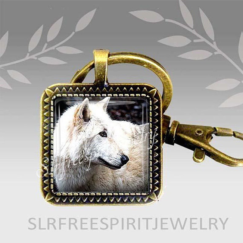 Wolf Key Chain Photo Key Chain Wildlife Nature White Wolf - Etsy
