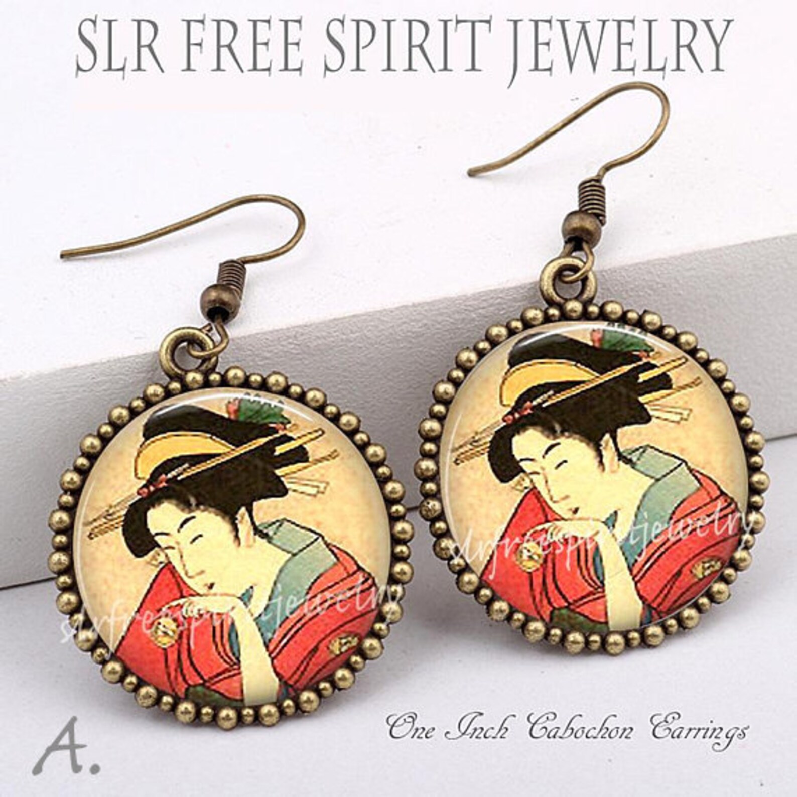 Geisha Earrings Asian Beauty Art Jewelry Kimono Oriental - Etsy