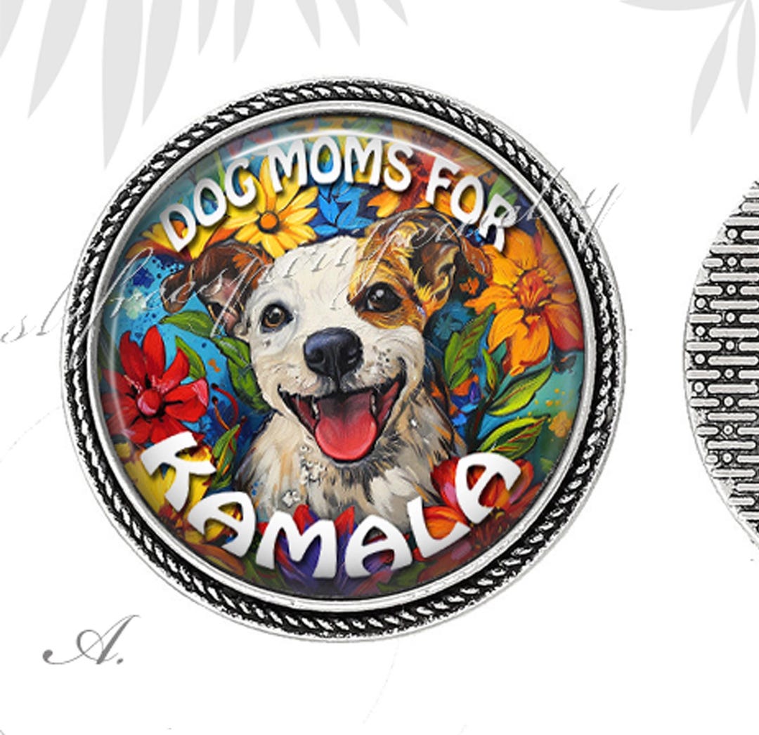 Kamala Harris, Dog Moms for Kamala Pin, Vote for Democracy,harris Walz ...