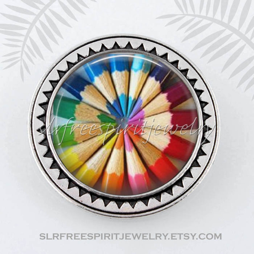 Colored Pencil Brooch Graphic Artist Brooch Women's - Etsy