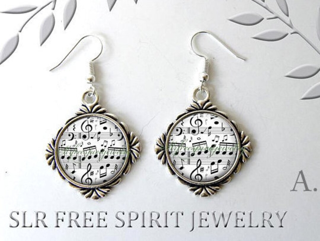 Music Notes Necklace, Music Symbols, Sheet Music, Music Student Gift ...