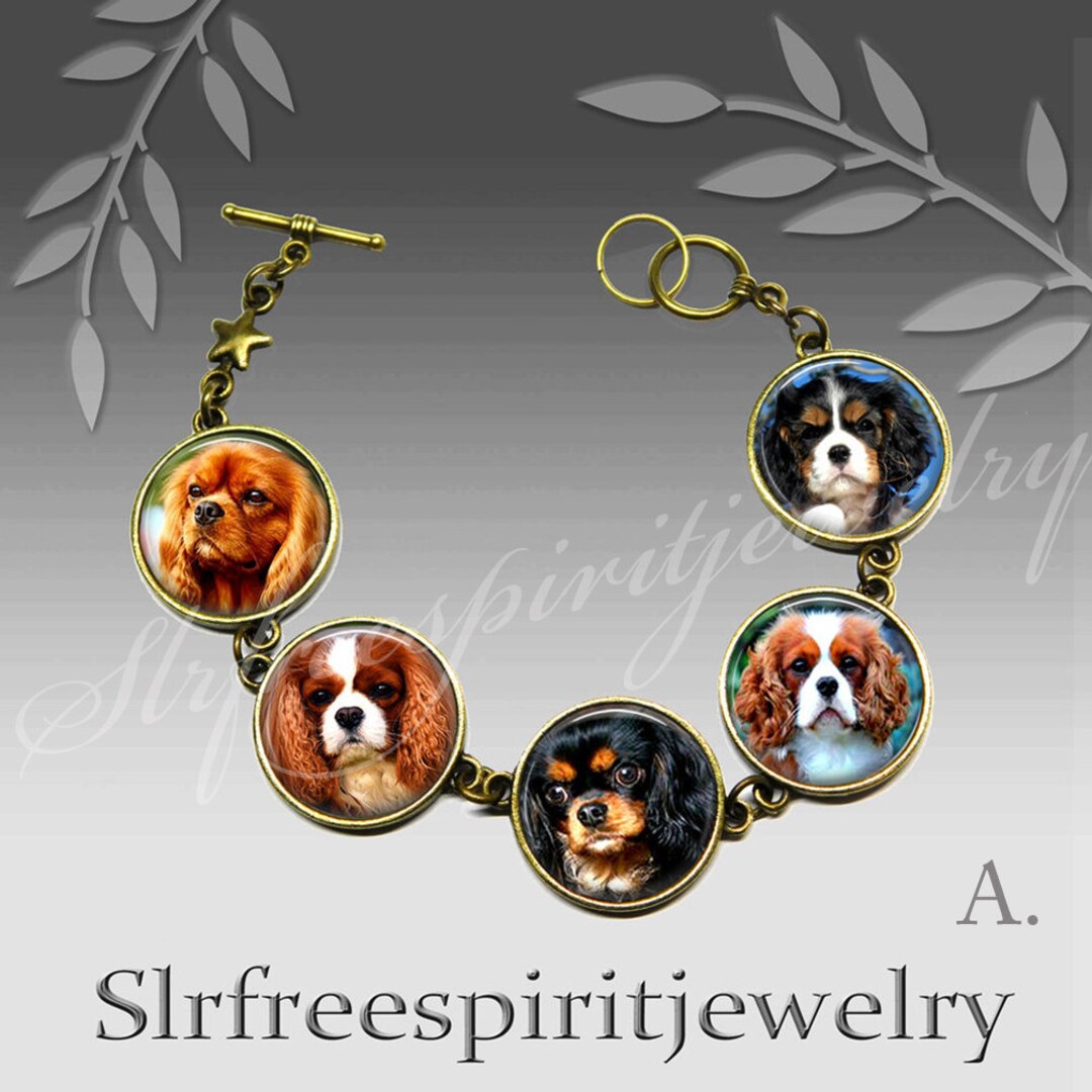 Cavalier King Charles Spaniel Bracelet, King Charles, Blenheim, Ruby ...