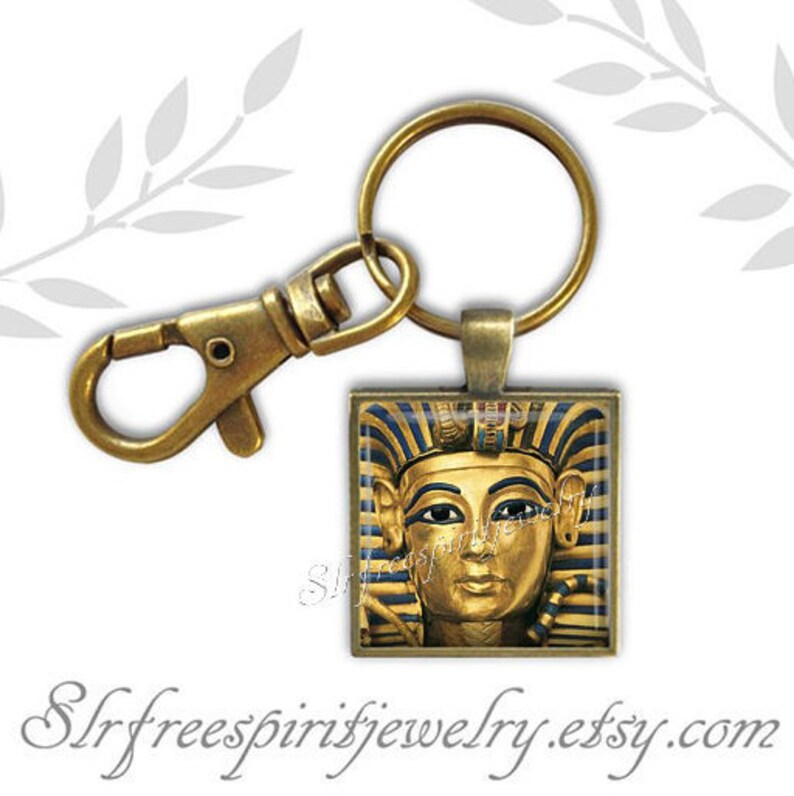 King Tut Key Chain Egyptian Pharo Pendant Egyptian Ancient - Etsy