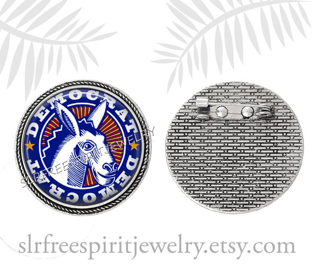Democrat Donkey Pin, Pro Democracy, Anti Fascism, Joe Biden, Political ...