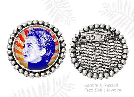 Hillary Clinton Jewelry Hillary Necklace Inspirational | Etsy