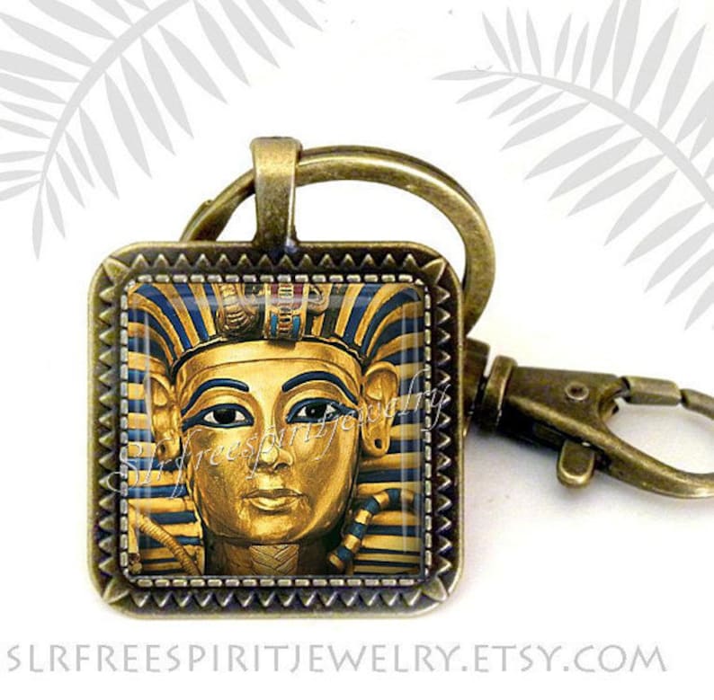 King Tut Key Chain Egyptian Pharo Pendant Egyptian Ancient - Etsy