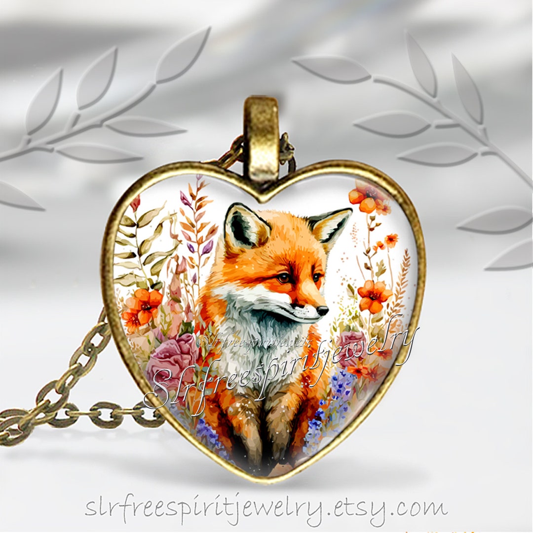 Fox Necklace, Red Fox, Photo Image Jewelry, Foxes, Fox Art, Animals ...