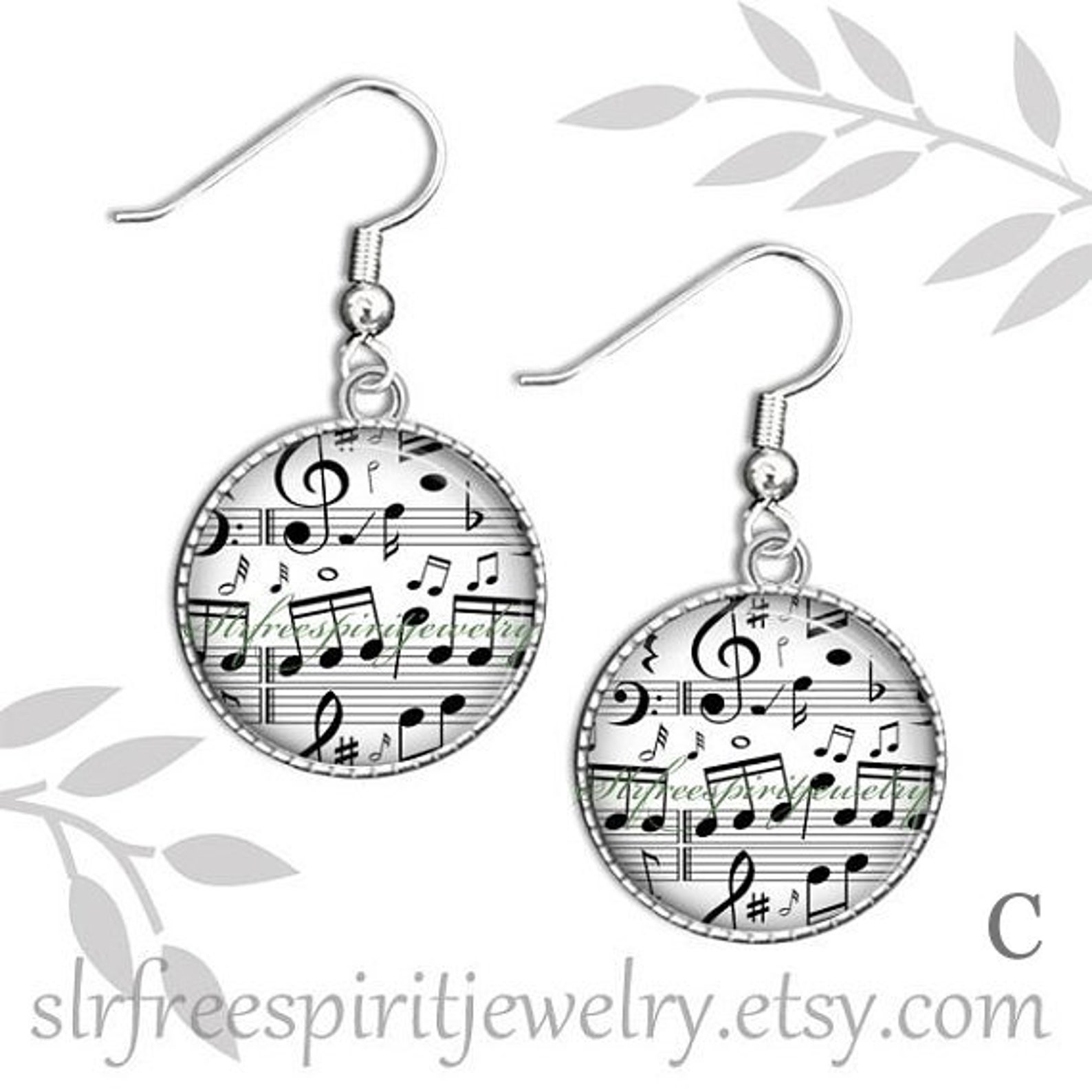 Music Notes Necklace, Music Symbols, Sheet Music, Music Student Gift ...