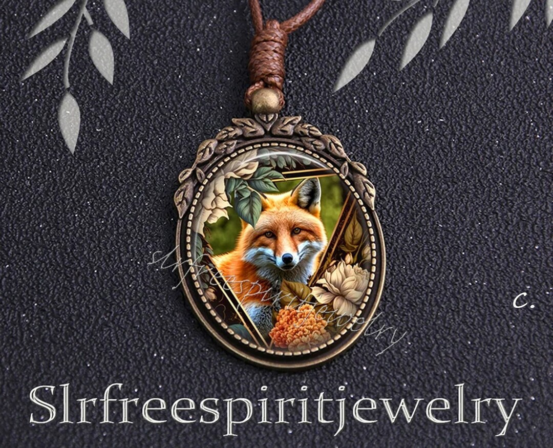 Beautiful Red Fox Necklaces, Nature Jewelry, Spirit Animal, Animal ...