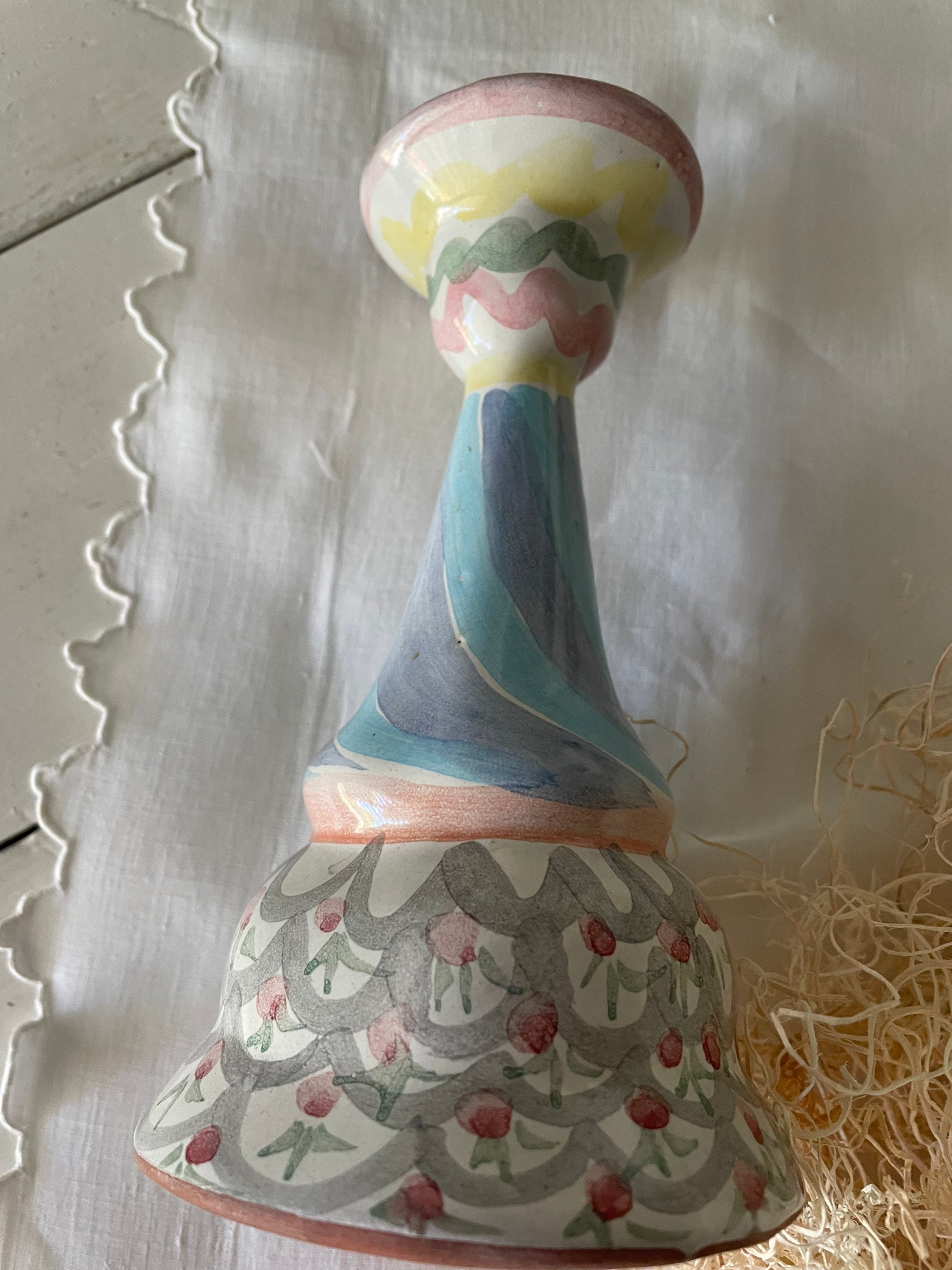 Old Mackenzie Childs Candlestick - Etsy