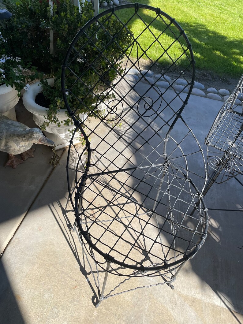 Rare Antique Early 1900’s Victorian Wire Settee & Chairs - Etsy