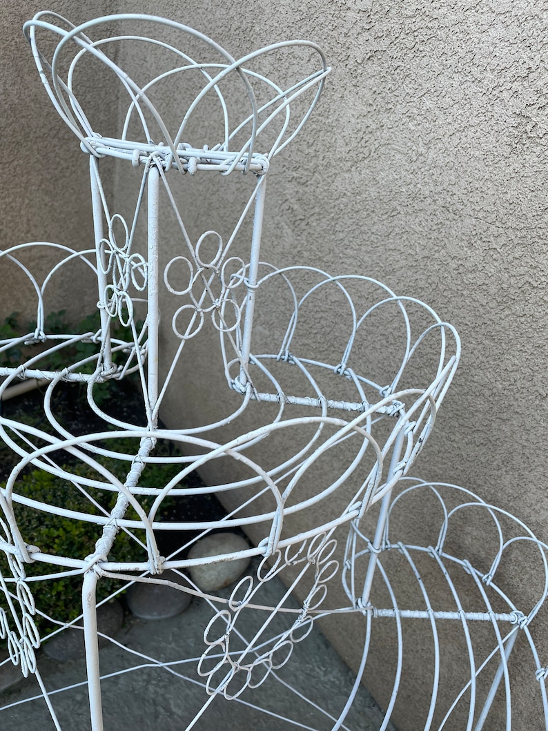 Antique/vintage Garden Wire Plant Stand “no Shipping” - Etsy