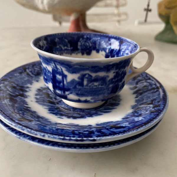 Flow Blue Tea Cup - Etsy