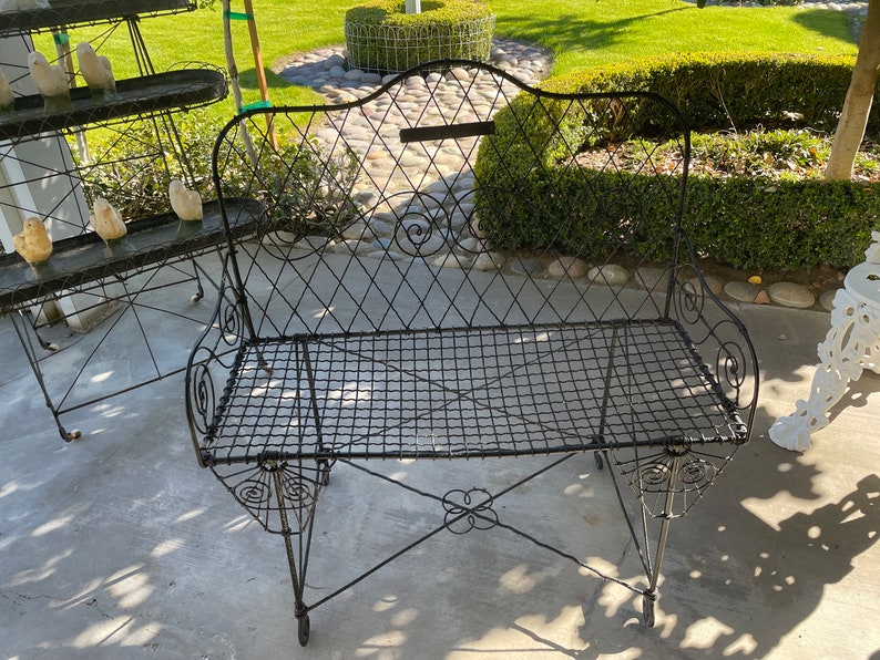 Rare Antique Early 1900’s Victorian Wire Settee & Chairs - Etsy